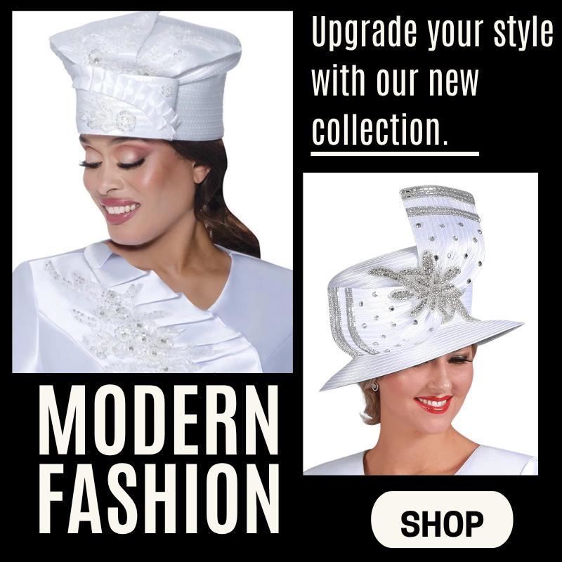 White Church Hats – Church suits for less
