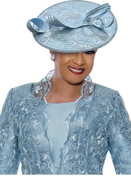 Dorinda Clark Cole Hat 5312 Blue | Church suits for less