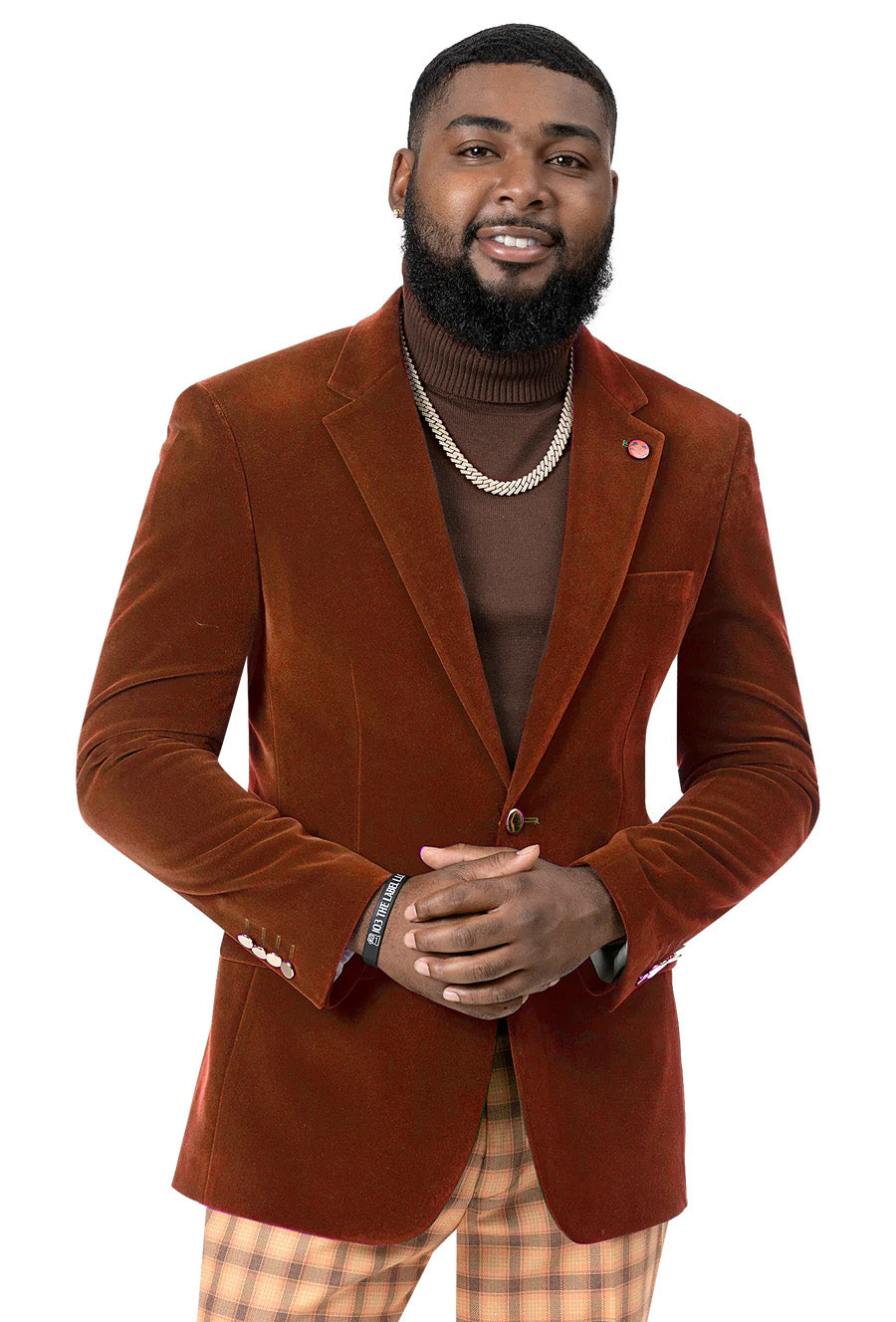 EJ Samuel Modern Fit Blazer J134-Rust – Church suits for less