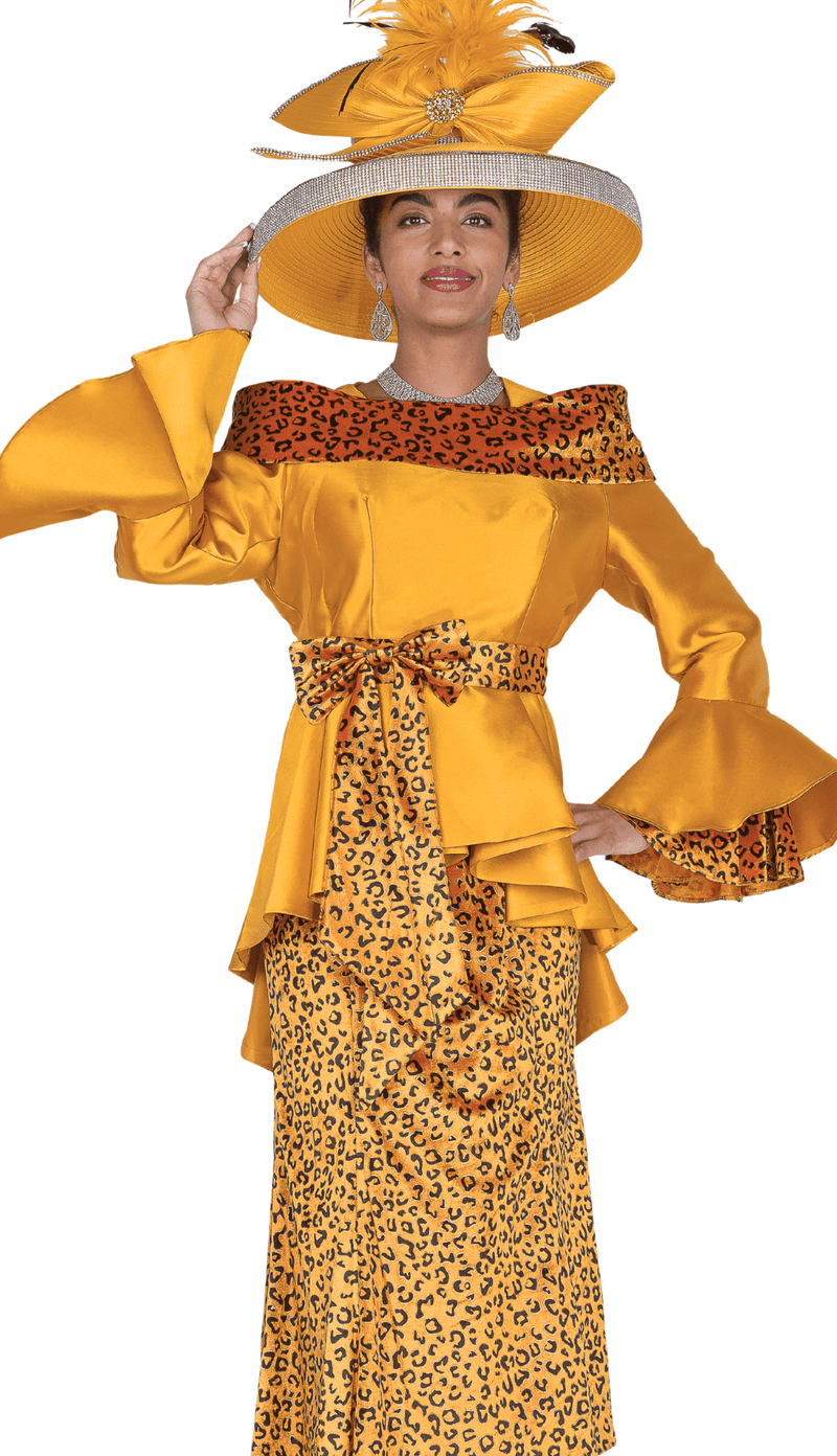 Elite Champagne Church Suit 6167-Gold – Church suits for less