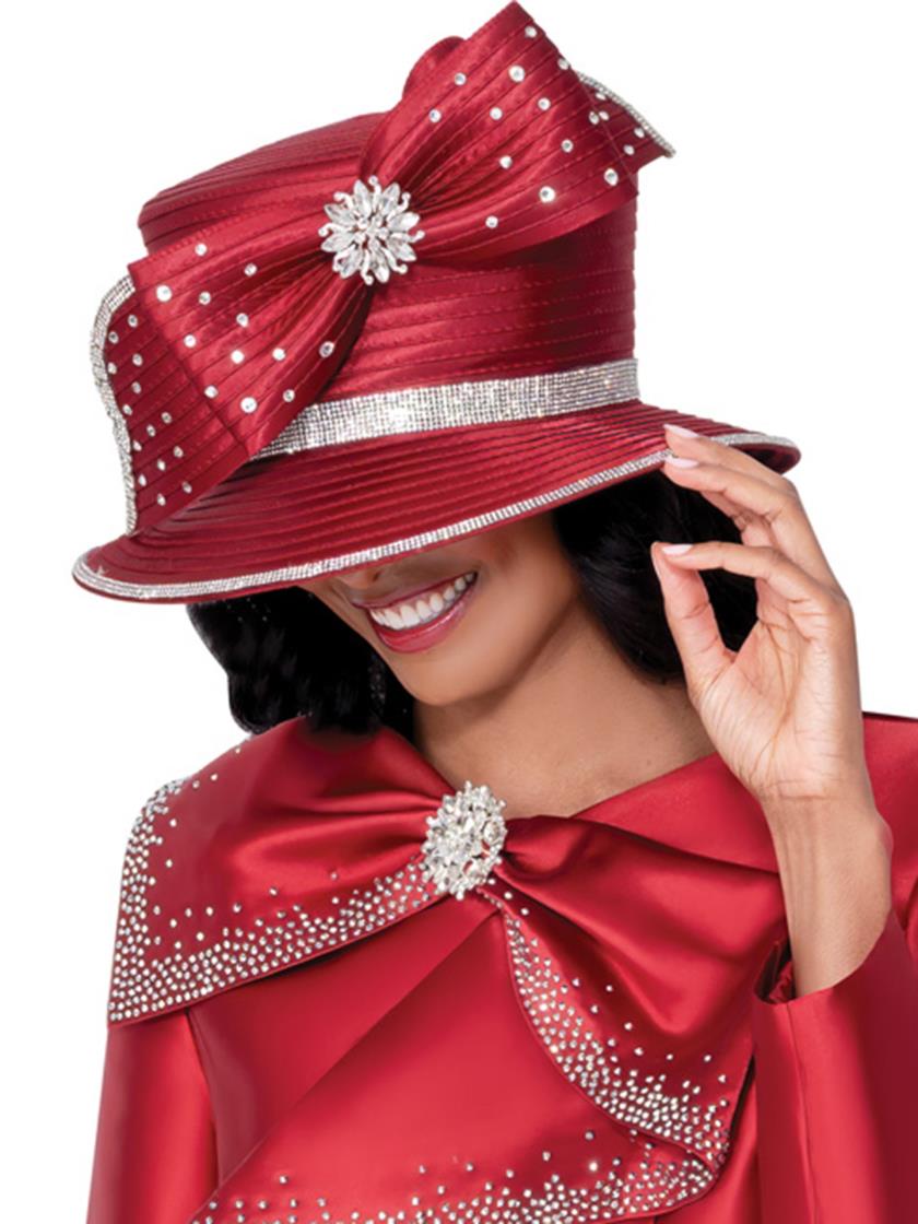 Women Church Hat 400593-Red – Church suits for less