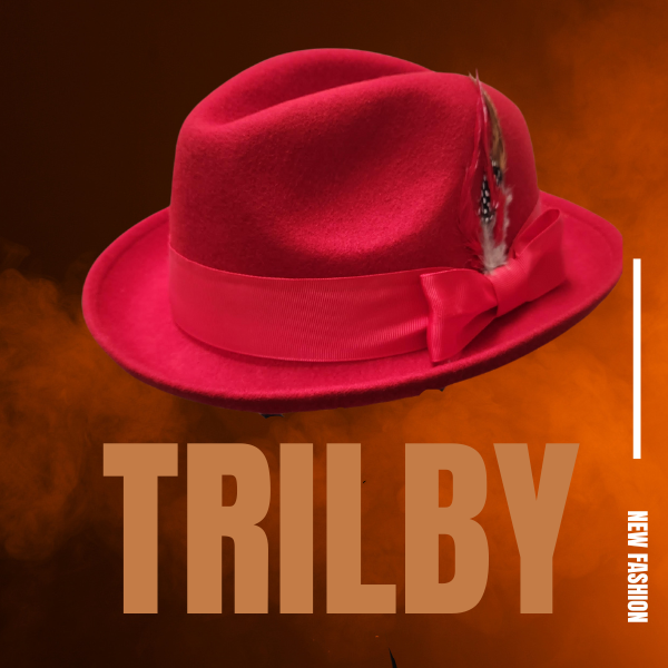 Men Church Fedora MSD-Trilby Red – Church suits for less