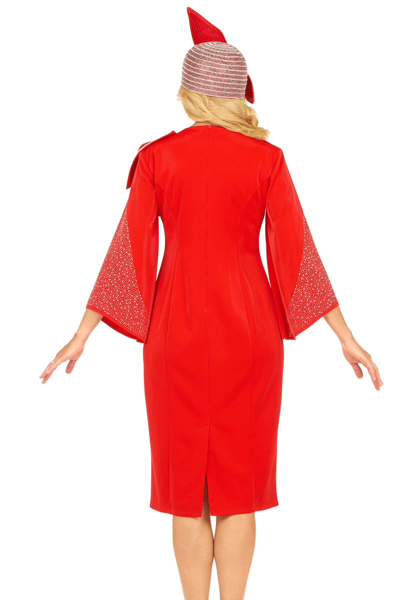 Giovanna Church Dress DP2445-Red – Church suits for less