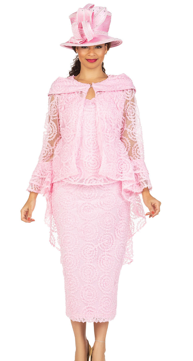 Giovanna Church Suit D1627-Pink – Church suits for less