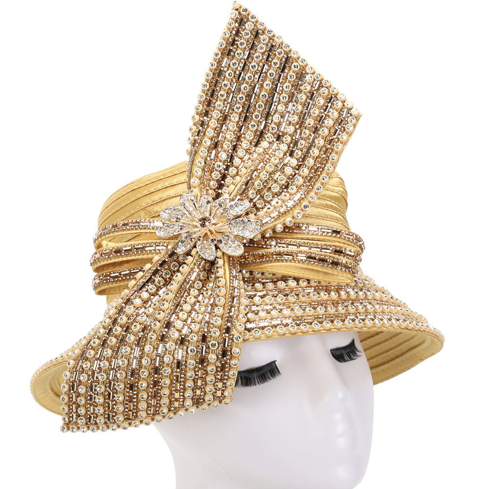 Giovanna Church Hat HR22114-Gold – Church suits for less