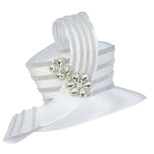 Giovanna Church Hat HR22133-White | Church suits for less