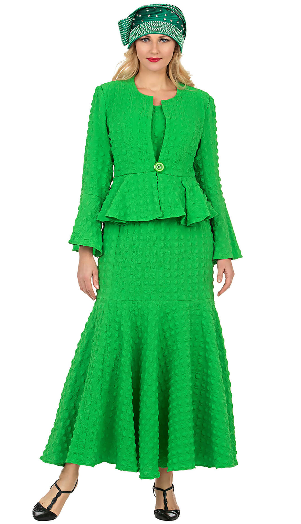 Giovanna Suit 0943B-Apple Green – Church suits for less