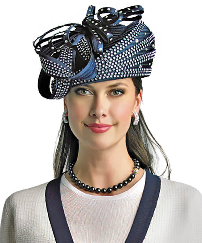 Lily and Taylor Hat H277-Navy – Church suits for less