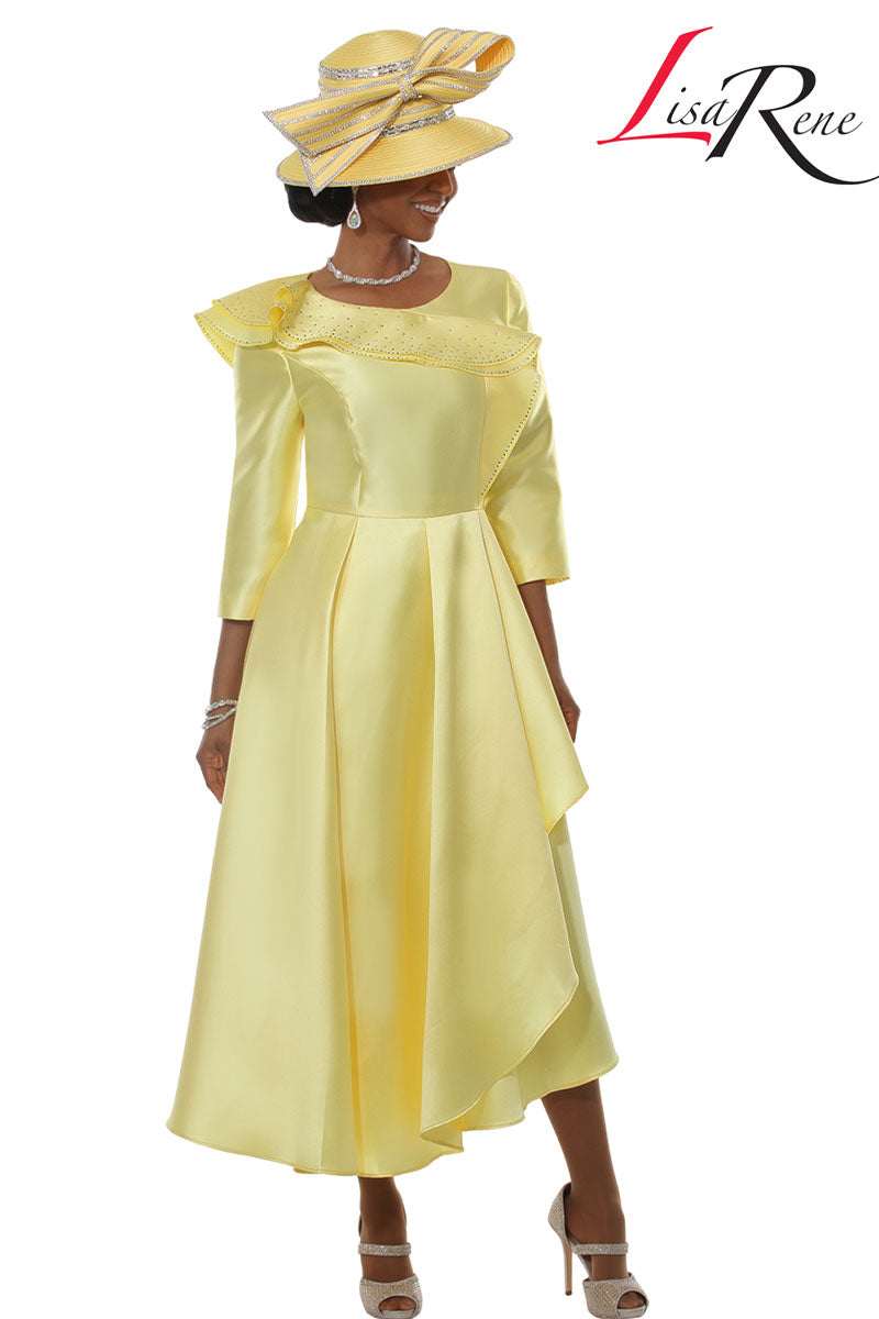 Lisa Rene Church Dress 3380-Canary – Church suits for less