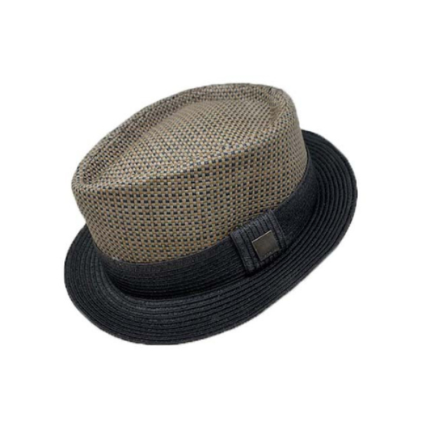 Men's Fashion Hat MSD- Straw Fedora Black – Church suits for less