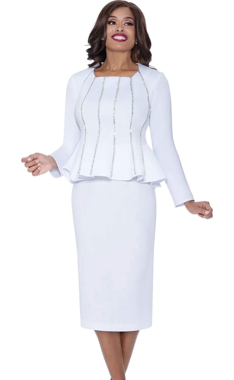 Stellar Looks Church Suit 600292-White – Church suits for less