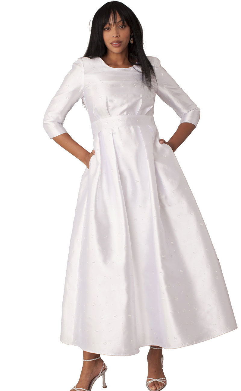 Tally Taylor Church Dress 4826-White – Church suits for less
