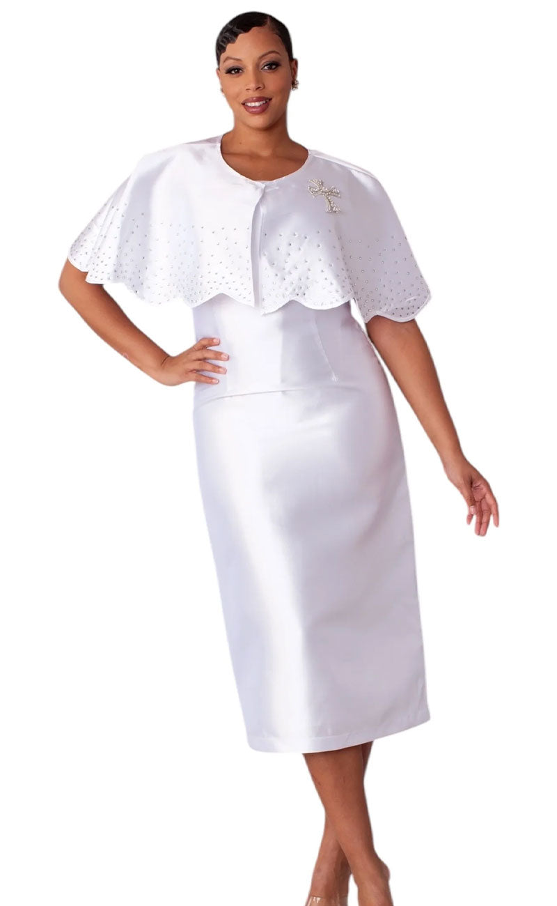 Tally Taylor Church Dress 4866-White – Church suits for less