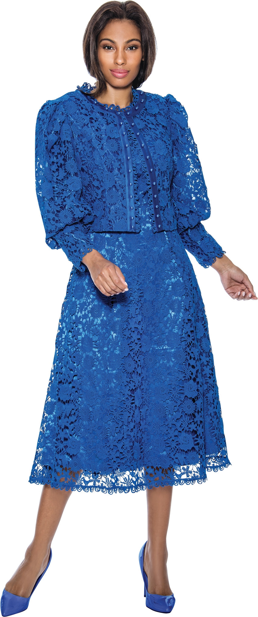 Terramina Church Dress 7051C-Royal Blue – Church suits for less