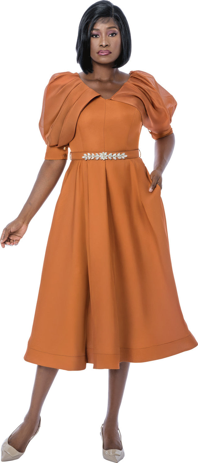 Terramina Church Dress 7298C-Rust – Church suits for less
