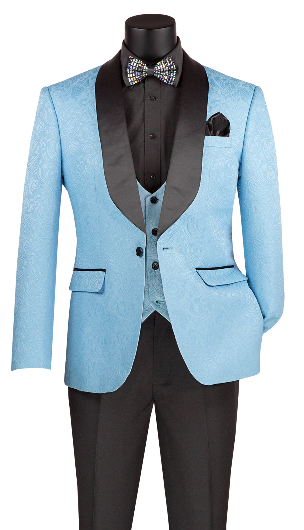 Slim Fit Tuxedo TVSJ-1-Light Blue – Church suits for less