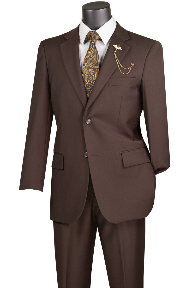 Classic Fit Men Suit F-2C900C-Brown – Church suits for less