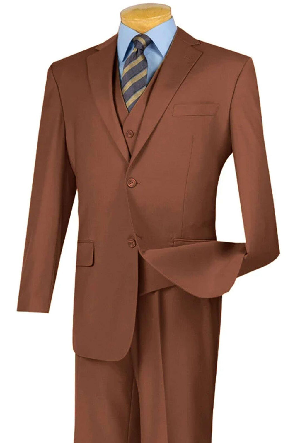 Classic Fit Men Suit V2TR-Cognac – Church suits for less