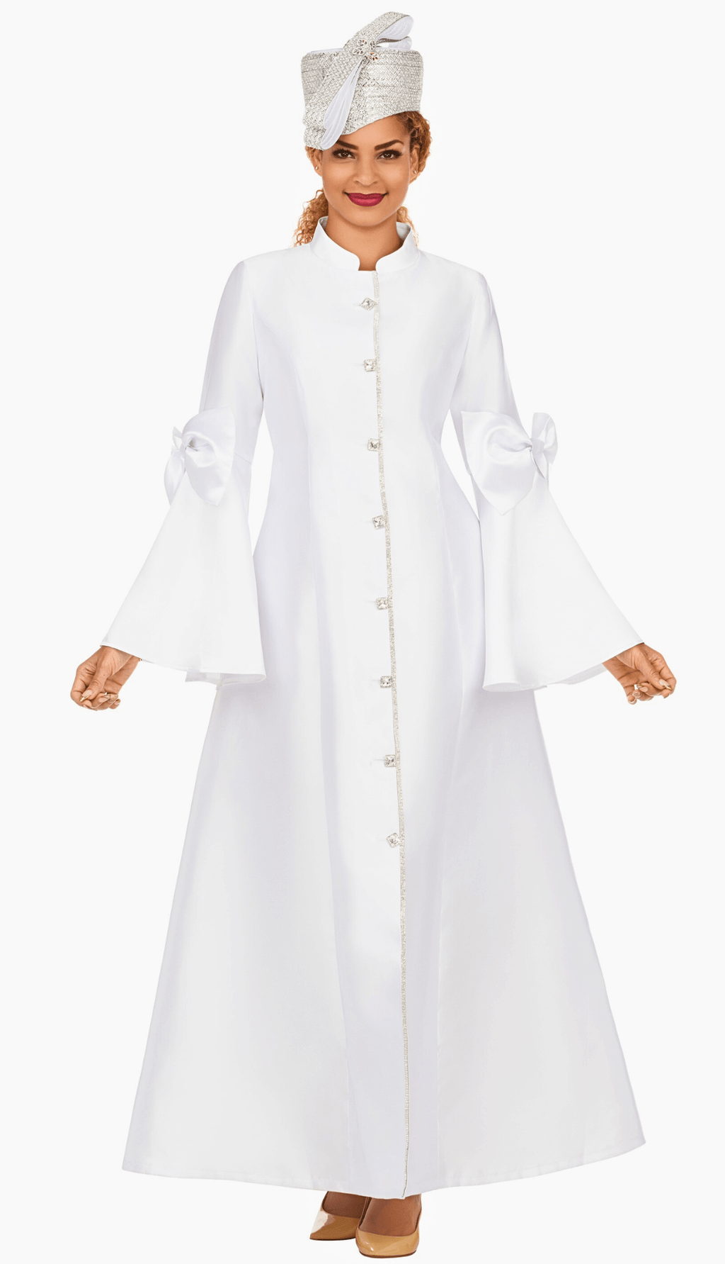 Women Church Robe By Giovanna DP2443-White – Church suits for less