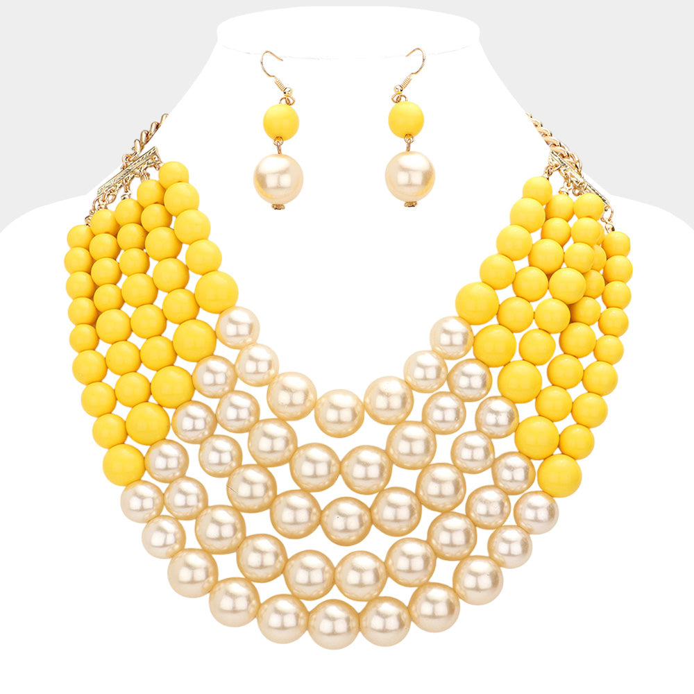 Women Jewelry Set-BDF-0175 Mustard – Church suits for less