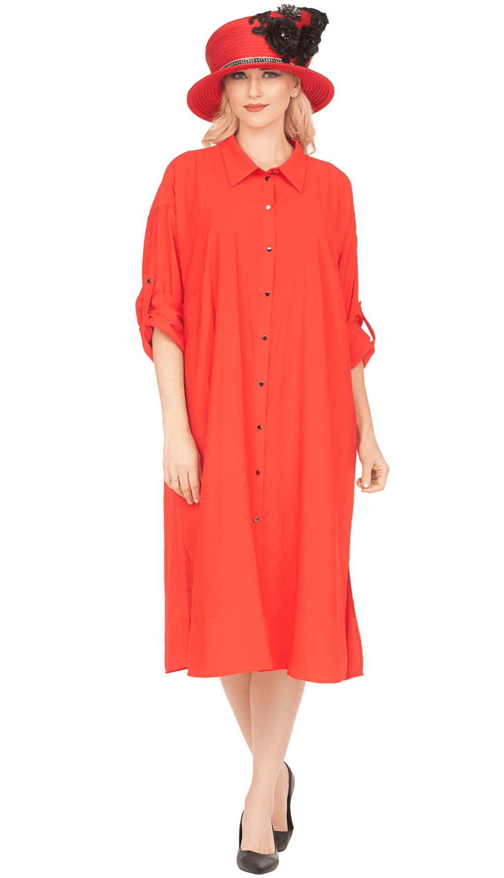 Giovanna Church Dress DP2430-Red – Church suits for less