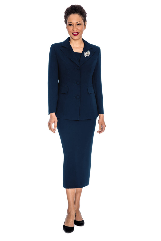 Giovanna Usher Suit 0655C-Navy | Church suits for less