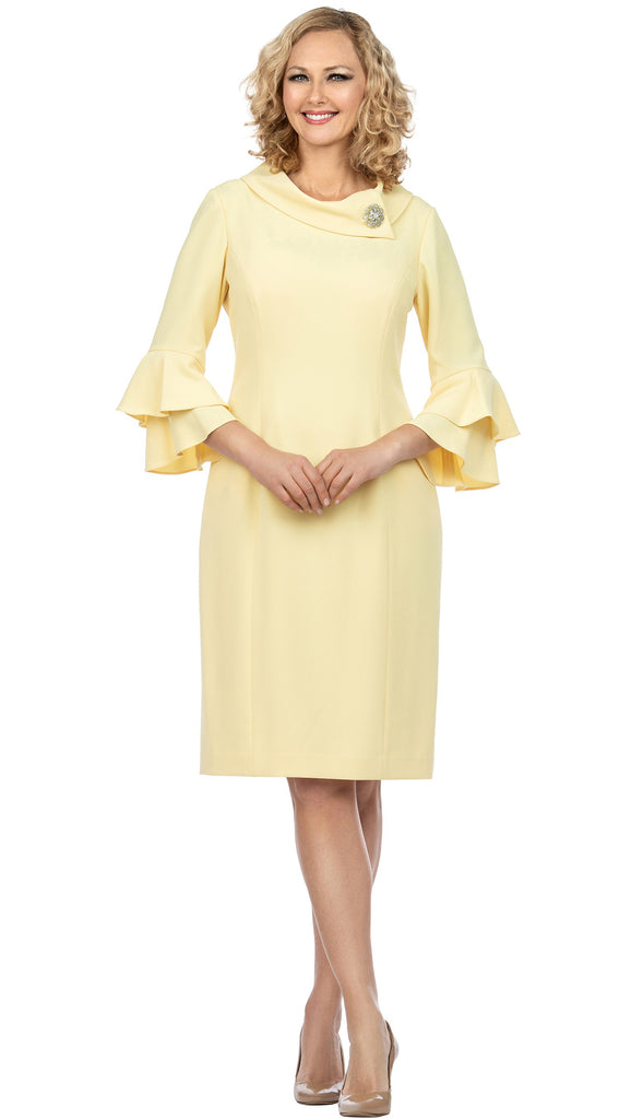 Giovanna Dress D1518-Yellow | Church suits for less