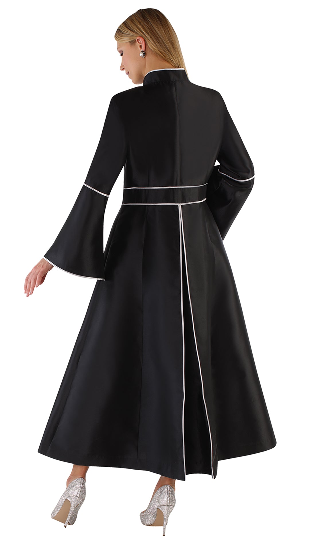 Tally Taylor Church Robe 4731C-Black/Silver | Church suits for less