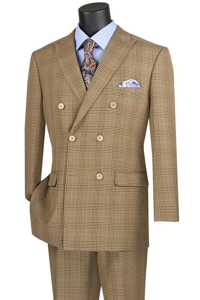 Double Breasted Men Suit DRW-2-Mocha – Church suits for less